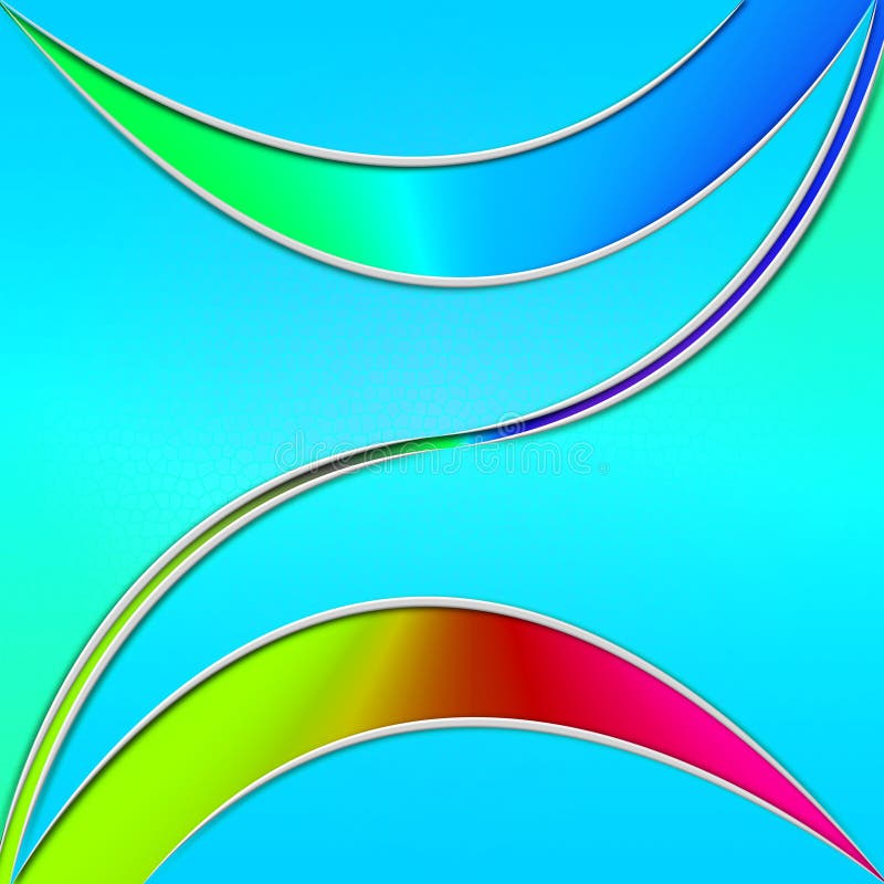 Colorful Leaves Background Means Stem and Growth Stock Illustration ...