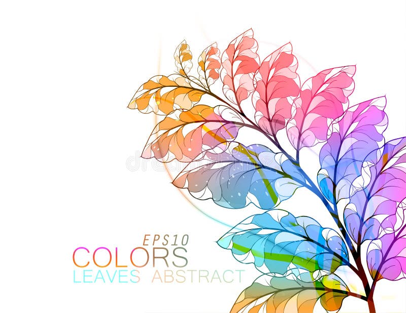 Colorful Leaves Scene Vector Stock Vector - Illustration of wallpaper ...