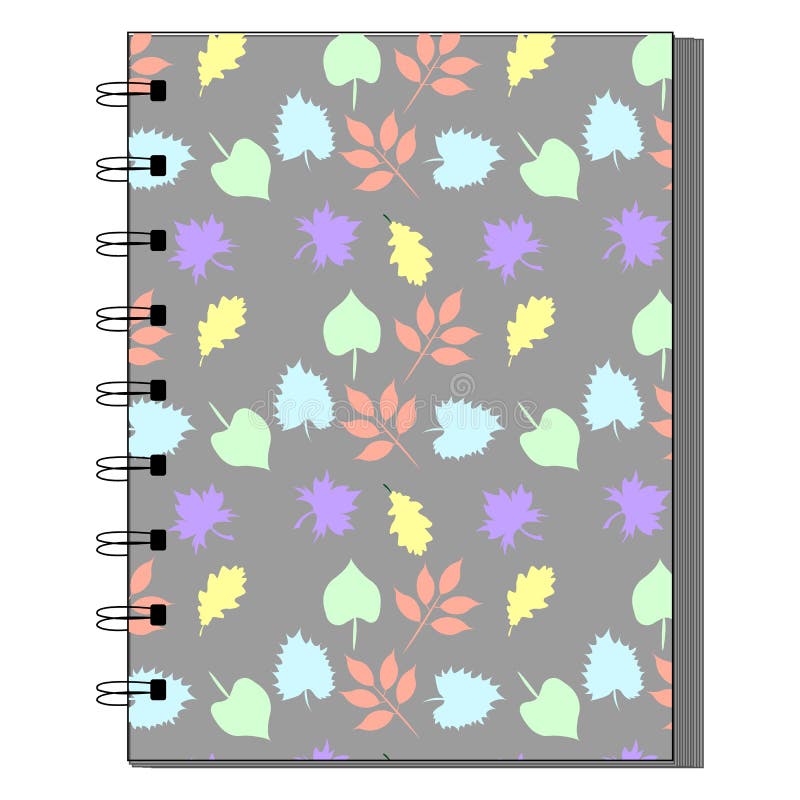 Colorful Leaves Seamless Pattern for Background, Notebook, Simple ...