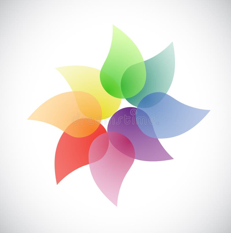 Cmyk Flower icon stock illustration. Illustration of registration ...