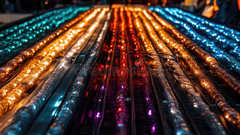 Vibrant Led Strip Lights Multicolor Ai Generated Stock Photos - Free ...