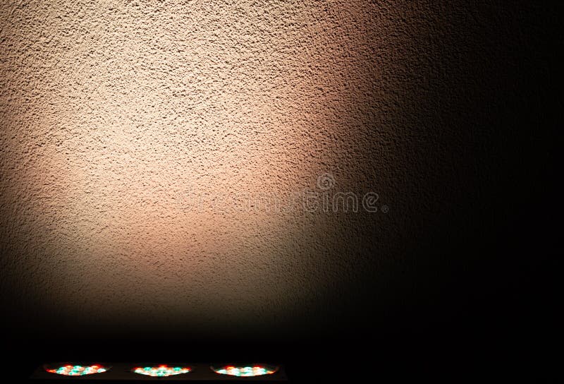 Colorful Led Light on Wall Background Stock Image - Image of futuristic ...