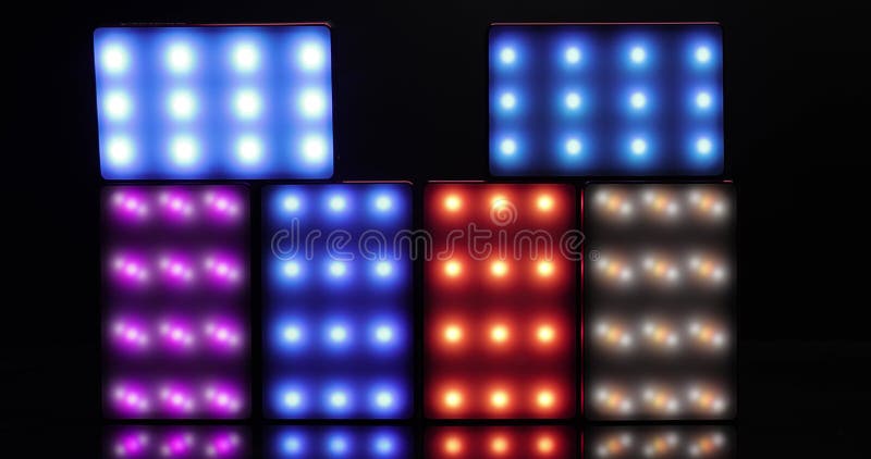Colorful Led Lights Background Stock Footage - Video of effect, festive ...
