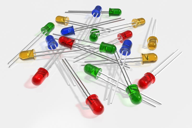 Colorful leds stock image. Image of blue, close, leds - 11281683