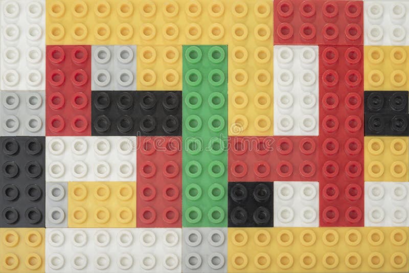 Colorful Lego Blocks. Building and Creative Skills for Child Stock ...