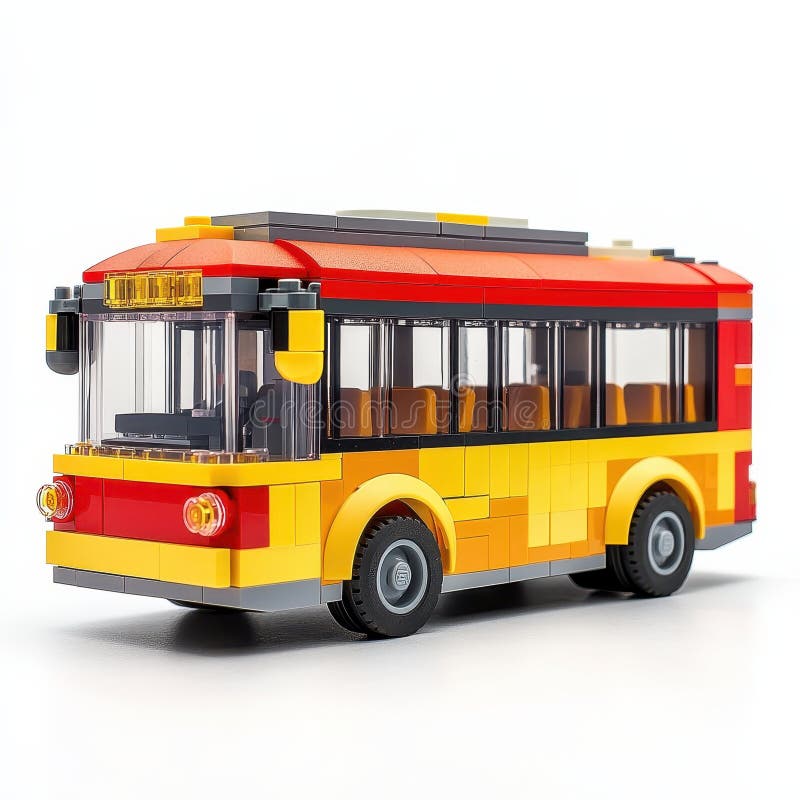 A Colorful LEGO Bus Model, Designed for Imaginative Play and Creativity ...