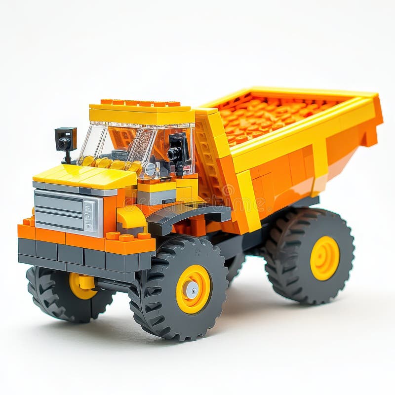 A Colorful LEGO Dump Truck Model, Designed for Construction Play and ...