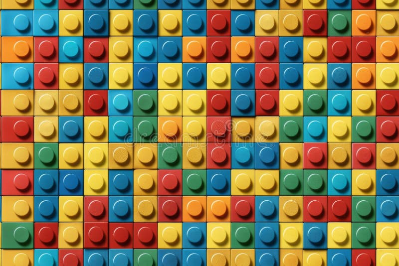 Colorful Lego Pattern, Seamless Repeating Texture in the Style of ...