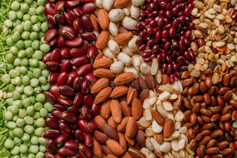Colorful Legumes and Nuts Create a Visually Stunning and Nutritious ...