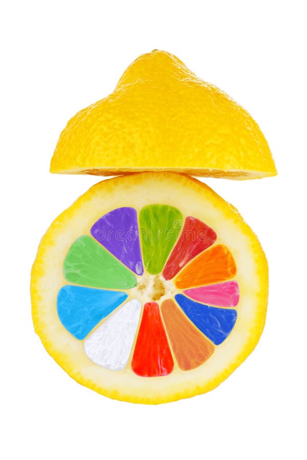 Colorful lemon stock photo. Image of citron, designer - 23724582