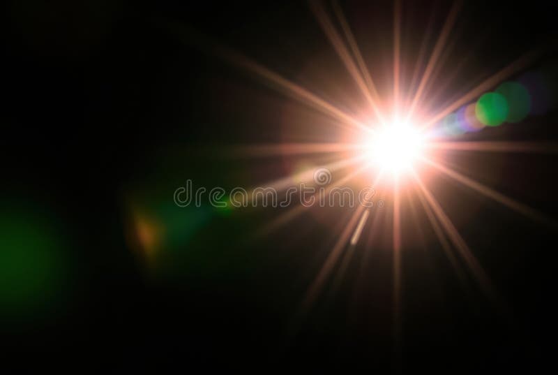 Colorful Lens Flare Background. Bright Light, Balanced Tones. Use for ...
