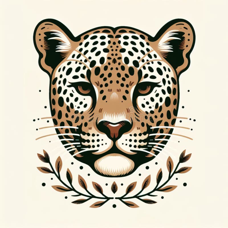 Leopard Head Logo. Illustration on White Background Stock Illustration ...