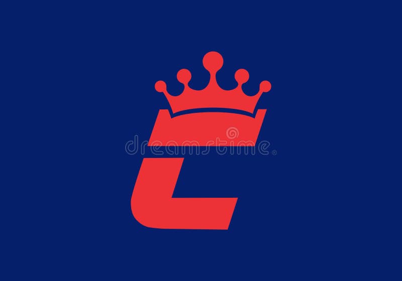 Colorful of Letter C with Crown Stock Vector - Illustration of crown ...