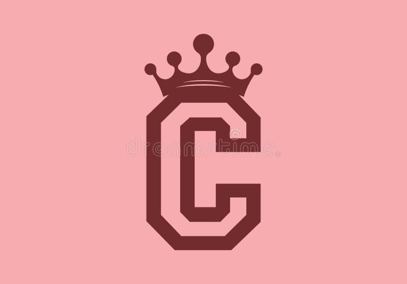 Colorful of Letter C with Crown Stock Vector - Illustration of alphabet ...