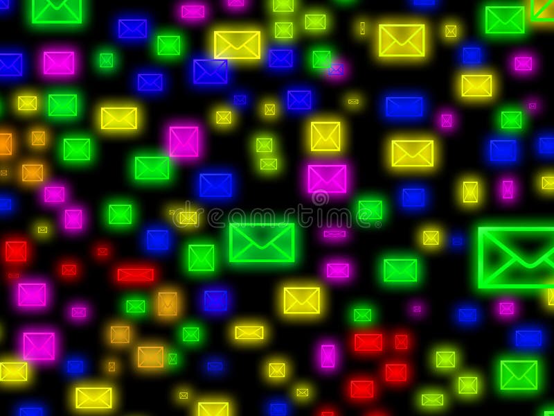 Colorful letter icons stock illustration. Illustration of sizes - 10345404