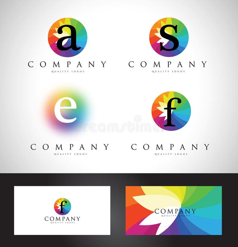 Colorful Letter Logo Design Stock Illustration - Illustration of ...