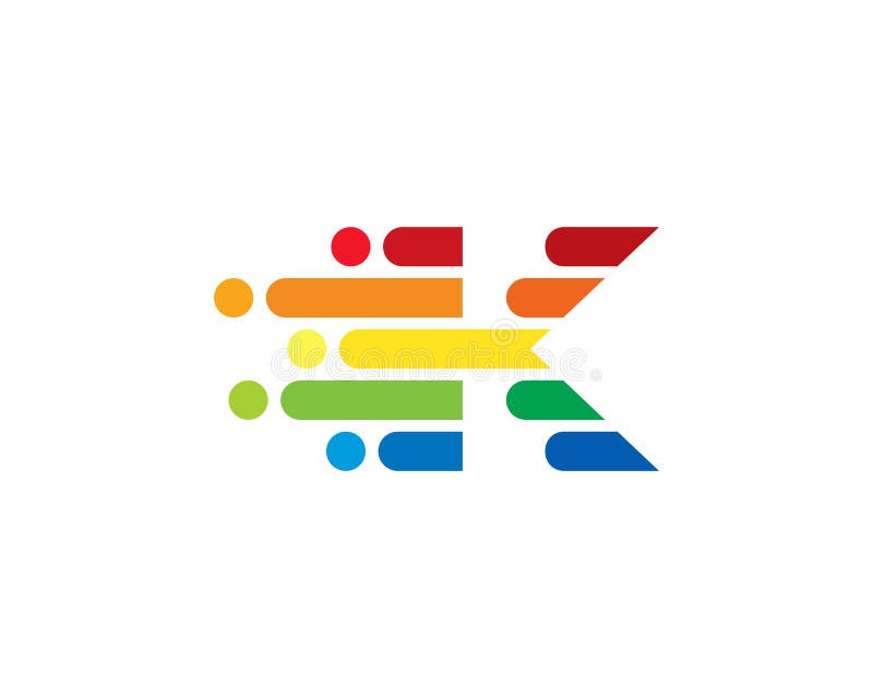 Colorful Letter Speed Pixel Icon Logo Design Element Stock Vector ...