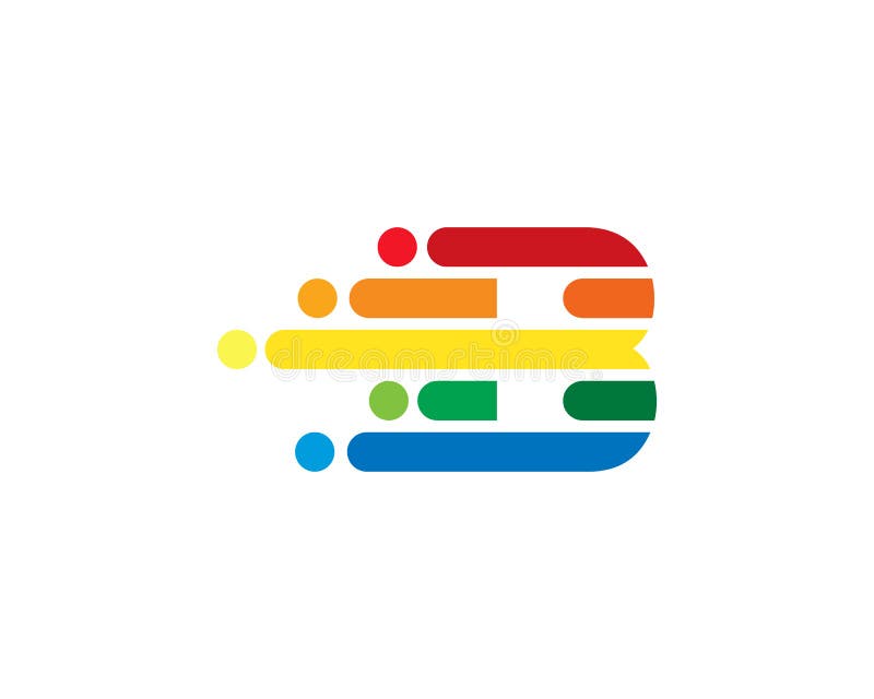 Colorful Letter Speed Pixel Icon Logo Design Element Stock Vector ...