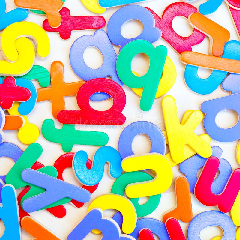 Alphabet, ABC, Colorful Set of Letters Stock Image - Image of grammar ...
