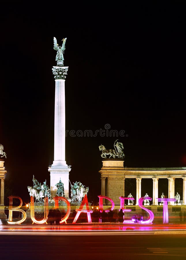 Colorful Letters of Budapest Stock Photo - Image of group, scene: 39676510