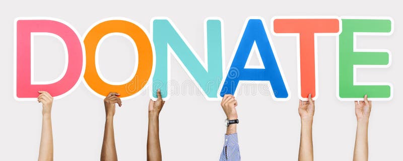 Colorful Letters Forming the Word Donate Stock Image - Image of fund ...