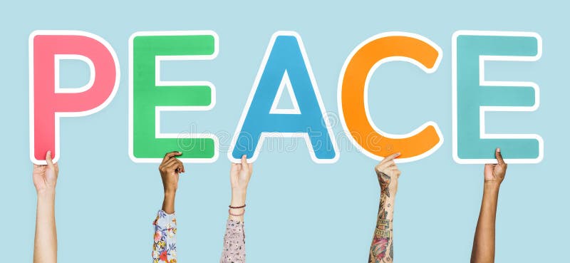 Colorful Letters Forming the Word Peace Stock Photo - Image of religion ... Colorful Letters Forming the Word Peace Stock Photo - Image of religion ...