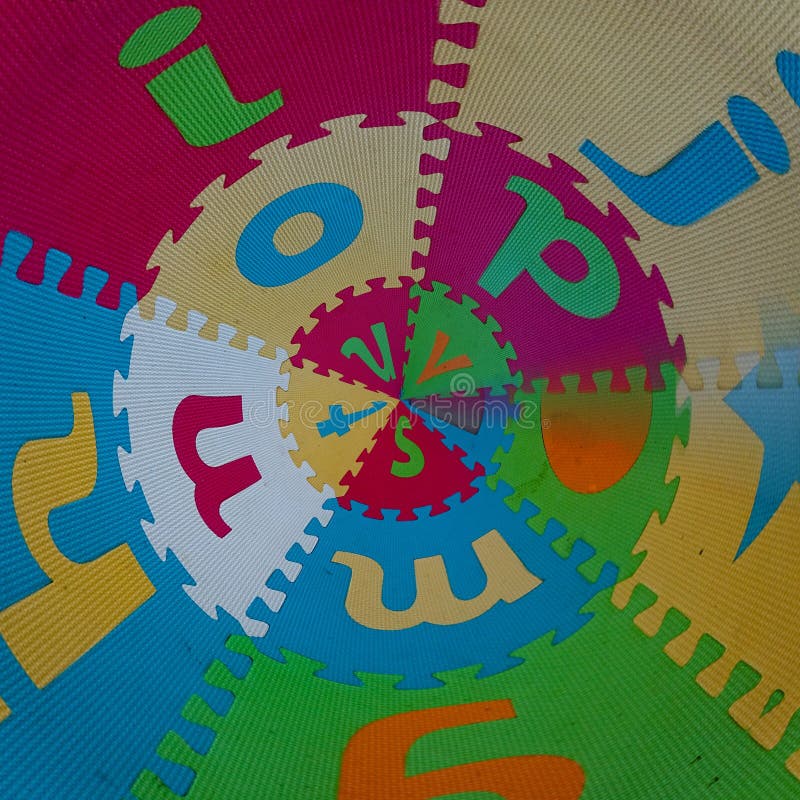 Colorful Letters Squares Abstract Background Stock Image - Image of ...