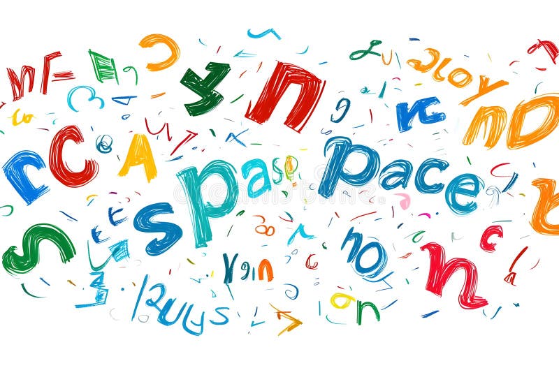 Colorful Letters and Words Create a Dynamic Visual Representation of ...