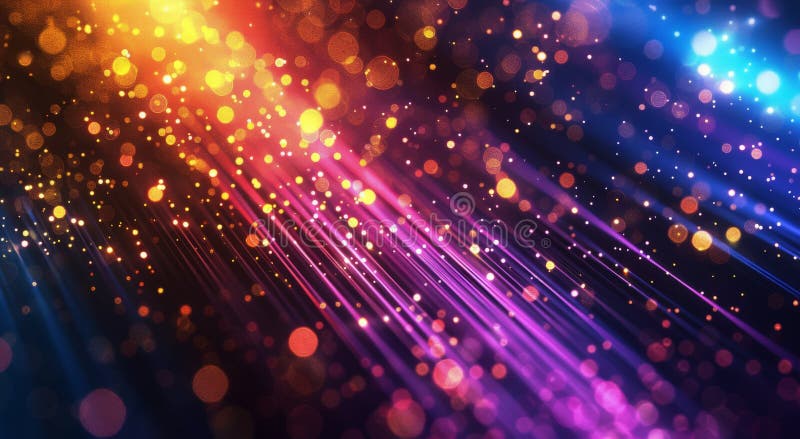 Colorful Light Beam Abstract Stock Image - Image of luminous, impact ...