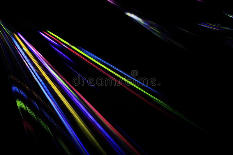 Colorful Light Beam from a Video Projection Stock Image - Image of ...