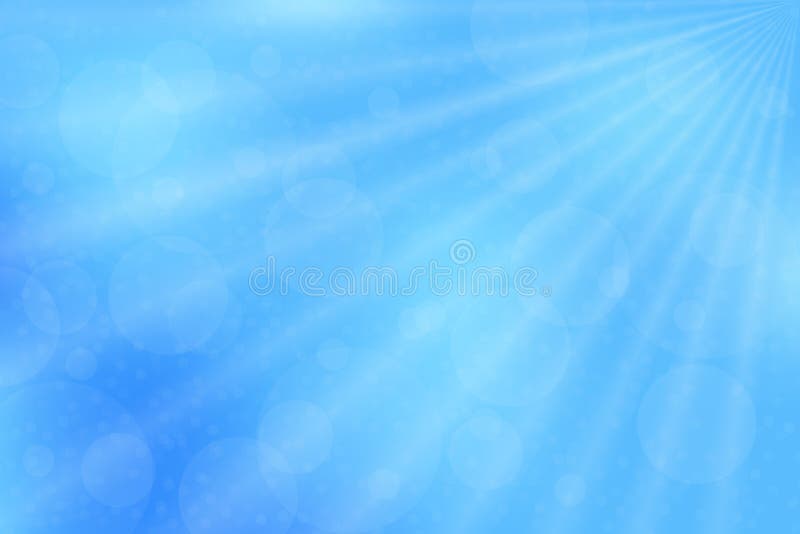 Colorful Light Blue Gradient Blue Background with Bokeh and Light Rays ...