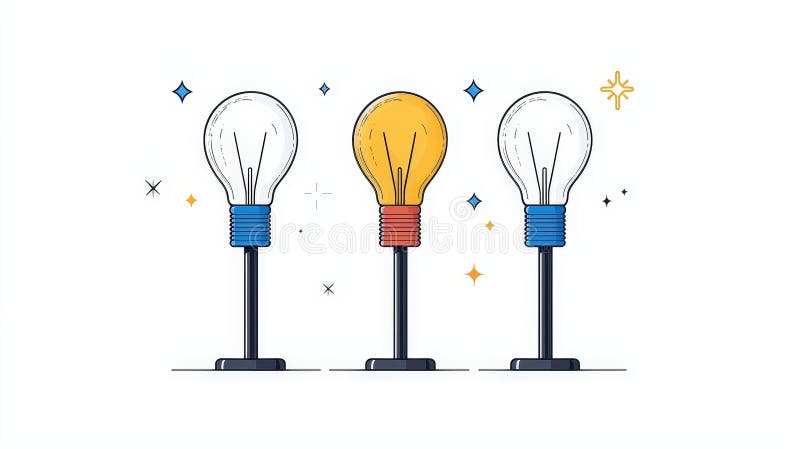 Colorful Light Bulbs in Different Designs with Sparkles and Decorative ...