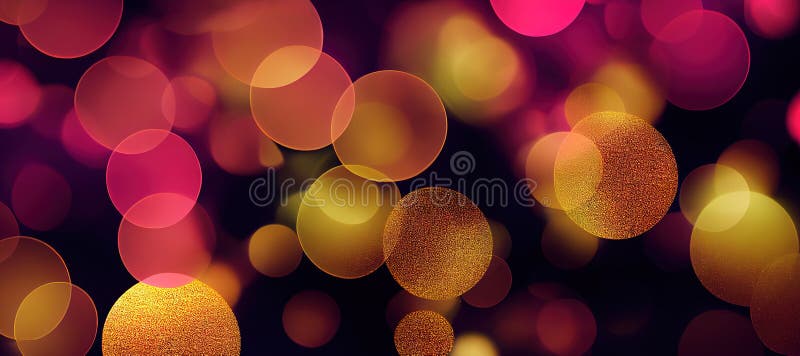 Colorful Light Circle Bokeh Blur Background Stock Illustration ...
