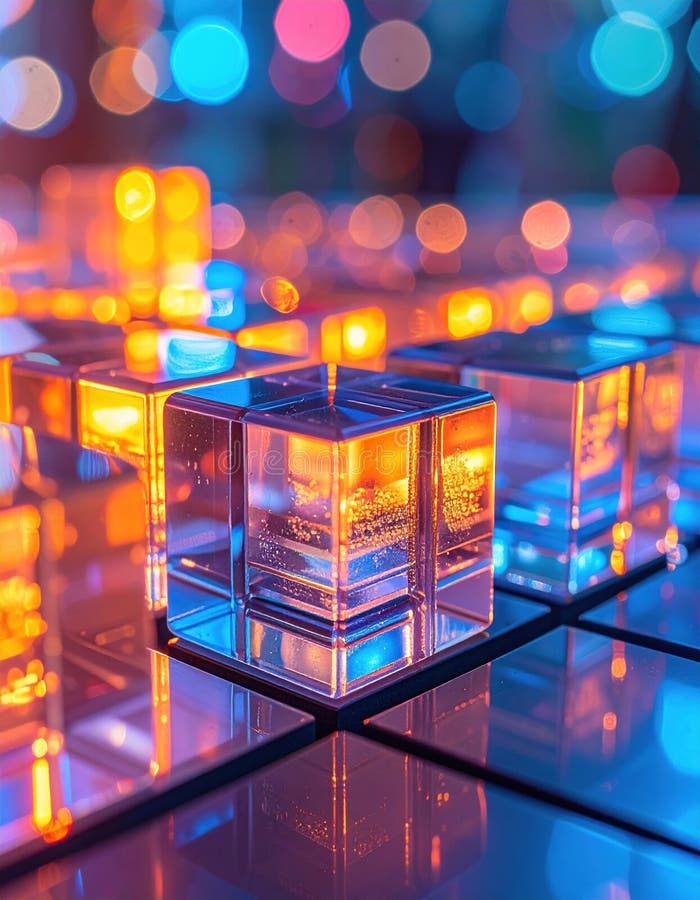 Exploring Vibrant Reflections and Colorful Light Stock Photo - Image of ...