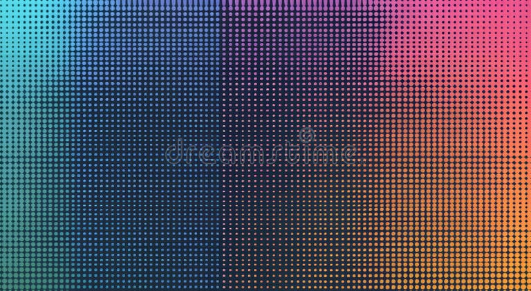 Colorful Light and Grid Patterns Come Together in the Abstract Digital ...