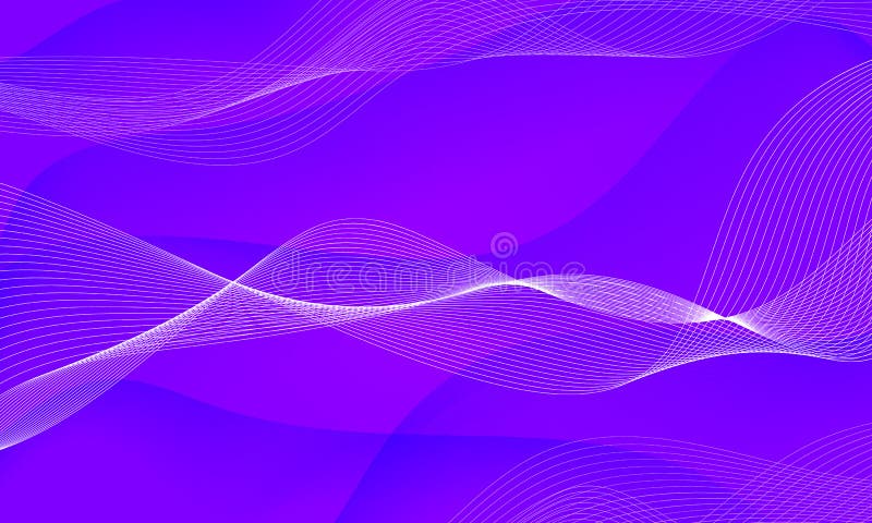 Colorful Light Lines Background with Waves. Asymmetric Lines. Abstract ...