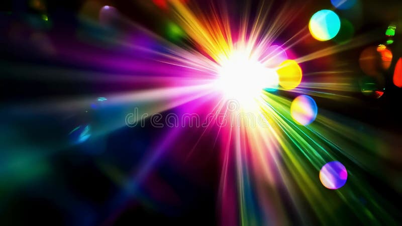 Colorful Light Movement Creates Stunning Visual Effects in Vibrant ...