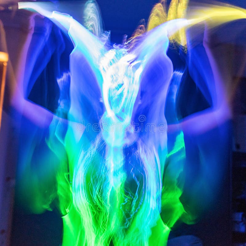 Colorful Light Paintings, Abstract Light Lines and Contours, Happy ...