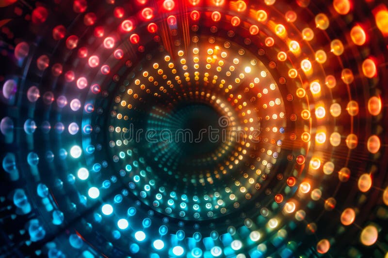Colorful Light Patterns in a Circular Design that Captivates ...