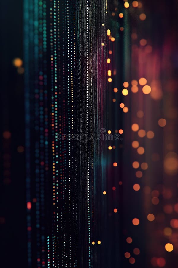 Colorful Light Patterns Create a Mesmerizing Visual Effect in a Digital ...