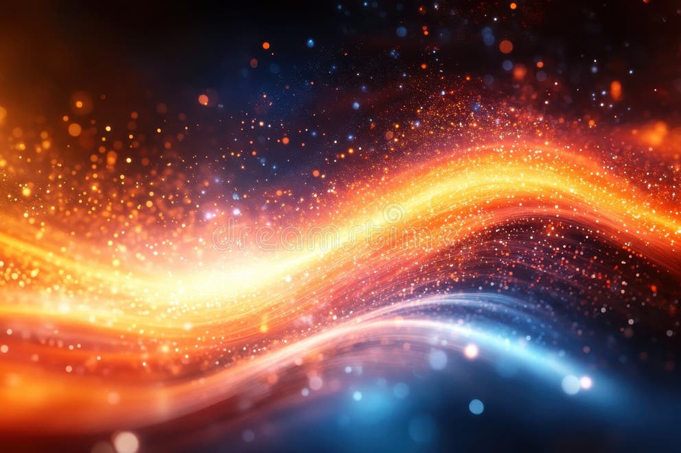 Dynamic Abstract Light Patterns with Vibrant Colors Flowing in Waves ...