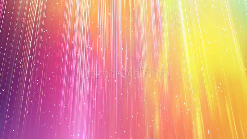 Colorful Light Rays Background Features Sparkling Particles Falling ...