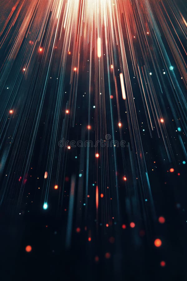 Colorful Light Rays Create an Abstract Visual Experience in a Dark ...