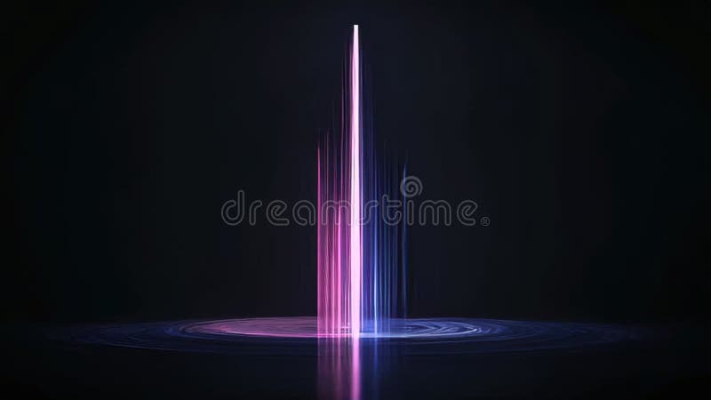 Colorful Light Rays Create a Mesmerizing Vertical Effect in a Dark ...