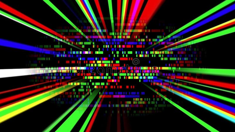 Colorful Light Rays and Pixels Stock Video - Video of element, bright ...