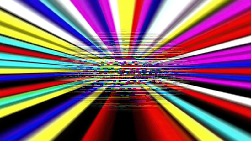 Colorful Light Rays and Pixels Stock Illustration - Illustration of ...