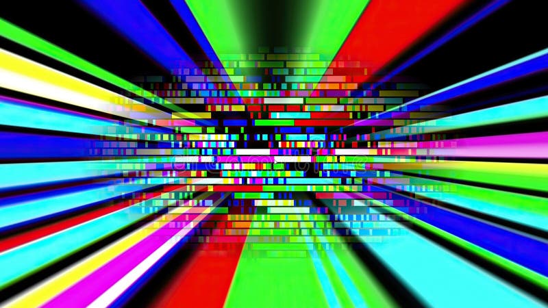 Colorful Pixels of a Bright Television Screen Stock Image - Image of ...