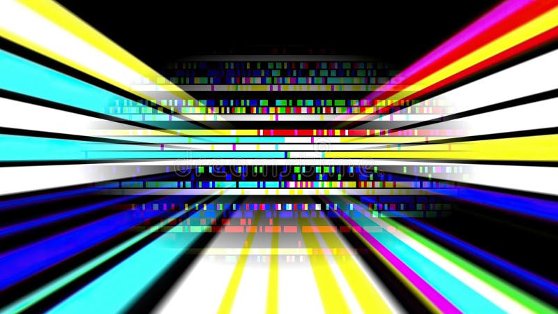Colorful Pixels of a Bright Television Screen Stock Image - Image of ...