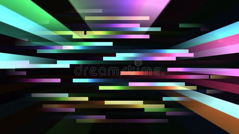 Colorful Light Rays and Pixels Stock Illustration - Illustration of ...