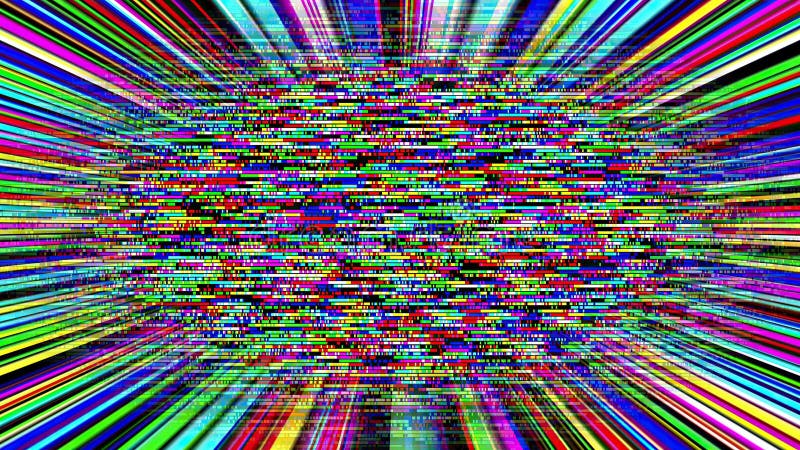 Colorful Light Rays and Pixels Stock Illustration - Illustration of ...